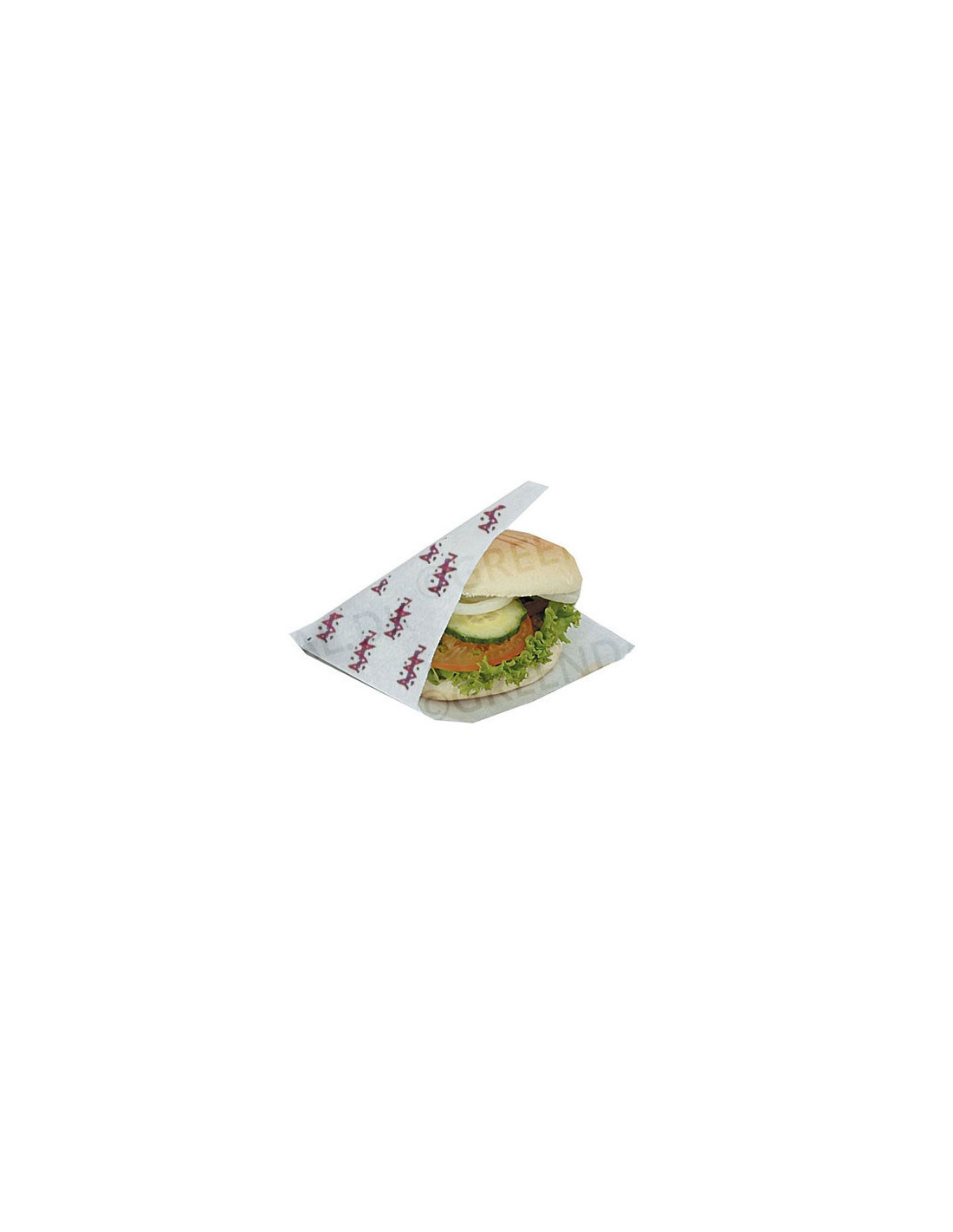 Burger pocket Foodline white small 13x14cm 1000pc/box - 1924