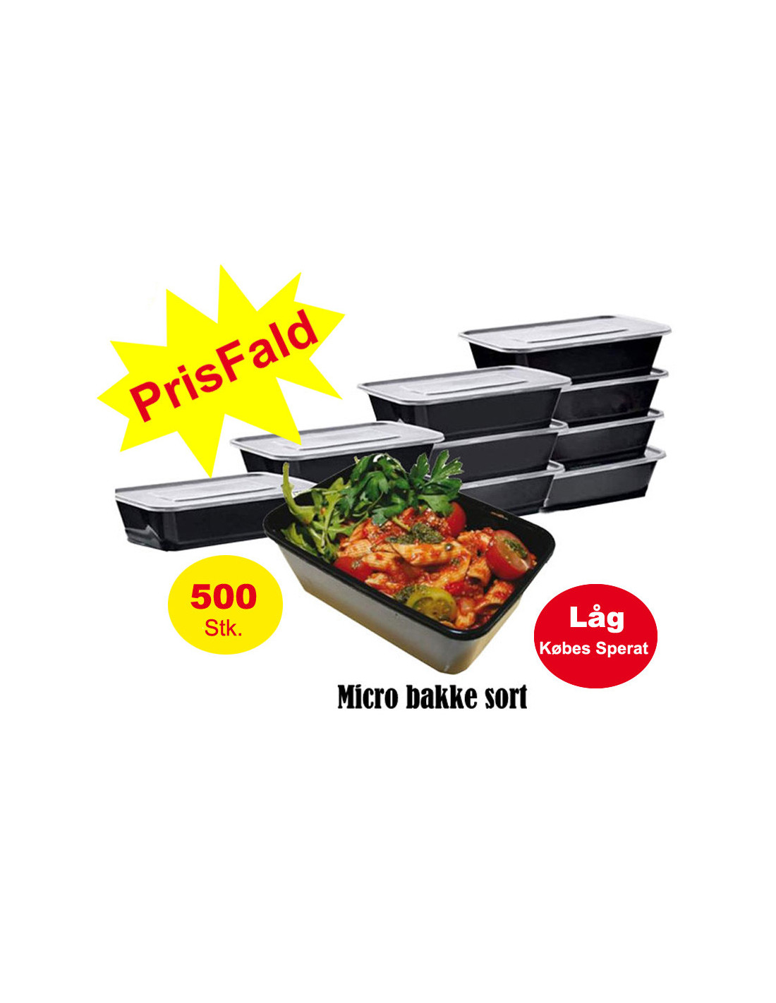 Micro Tray Black including lid 5x50pc/box - 1120 - Select...