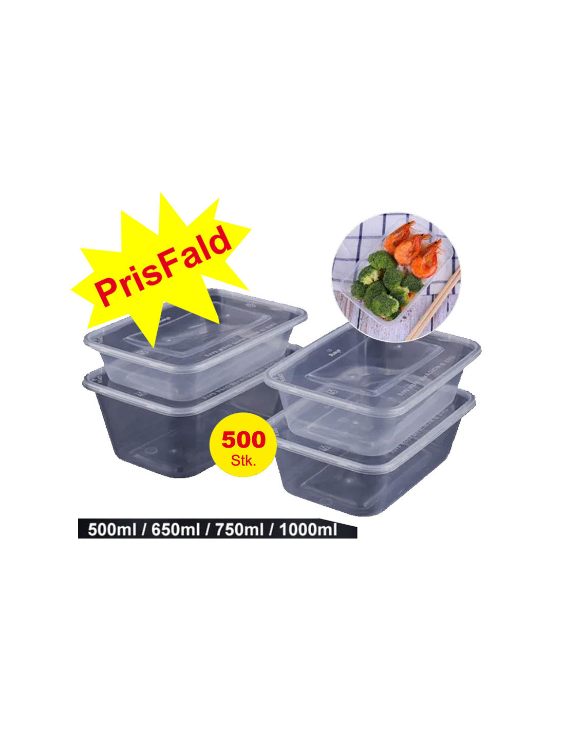 Micro Tray Ready Incl/Lid 10x50pc/Box - 354 - Select between 4...