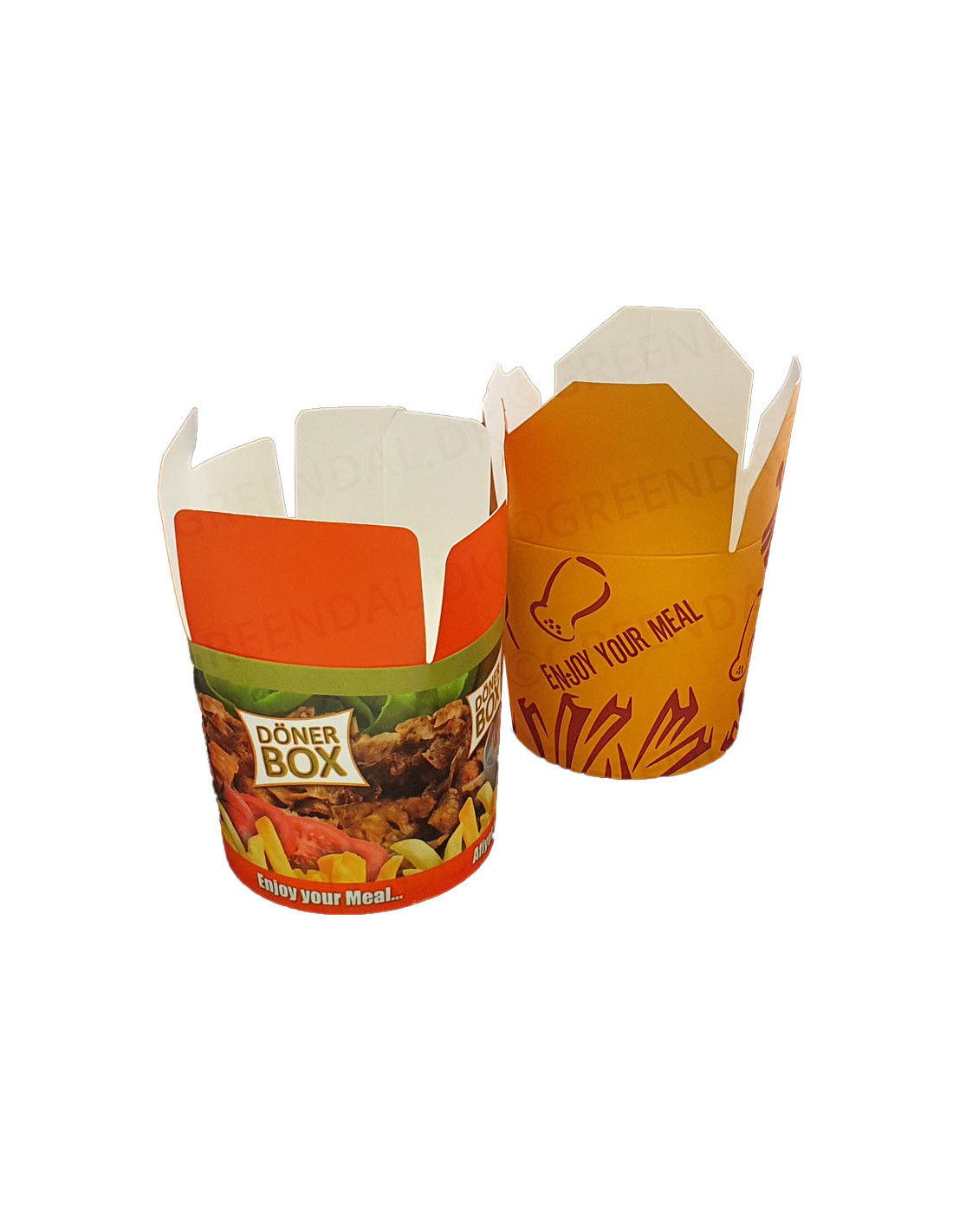 Find Kebabbox 88x100x95 mm 450 ml 2 f. design. 50stk/pk. hos...